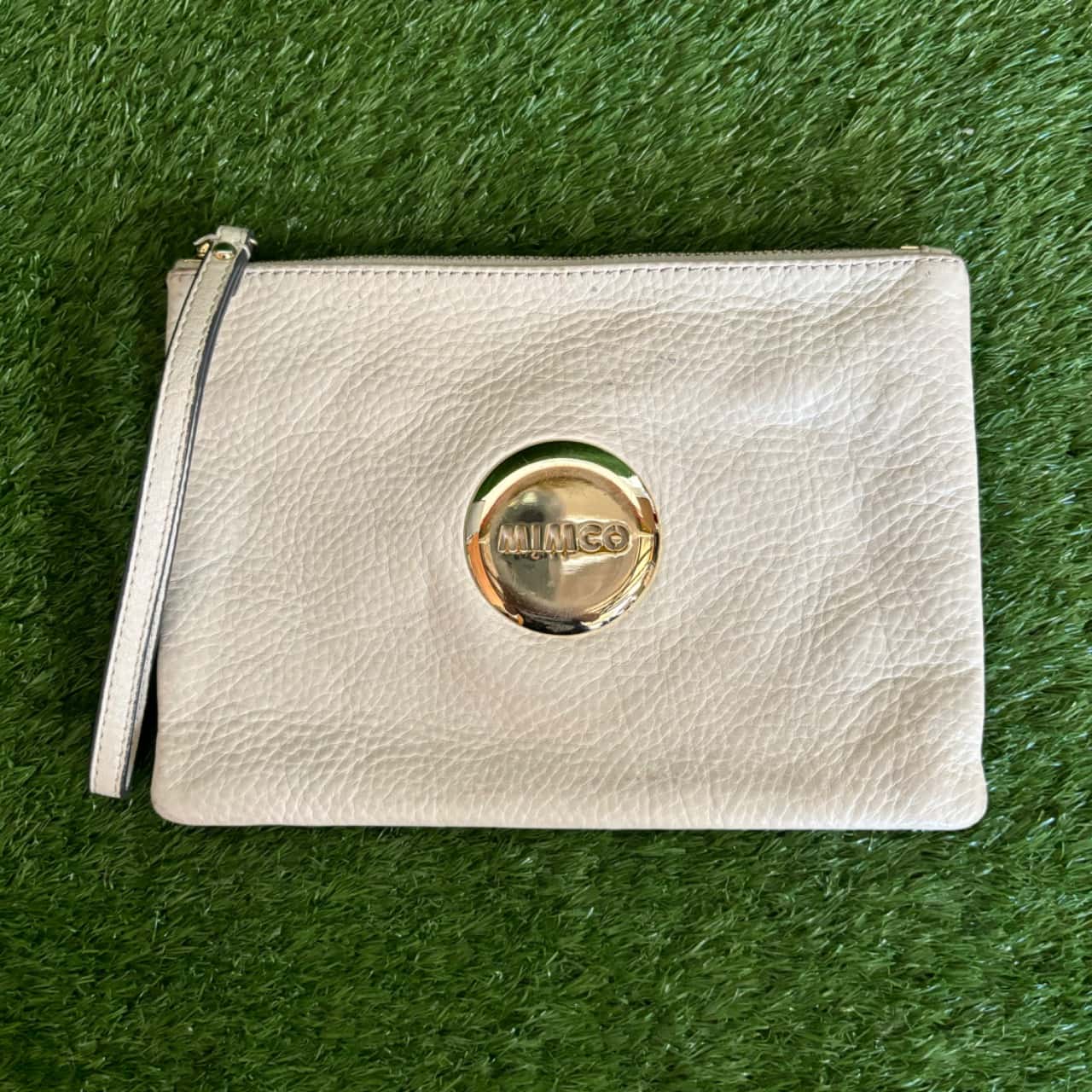 Mimco Cream Leather Purse / Wristlet (s)
