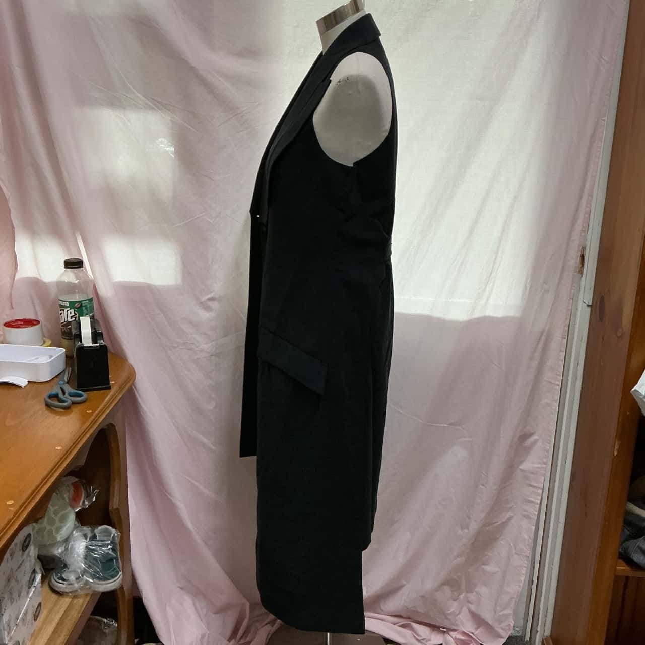 Sass & Bide Womens Size 10 Vest Jacket Black