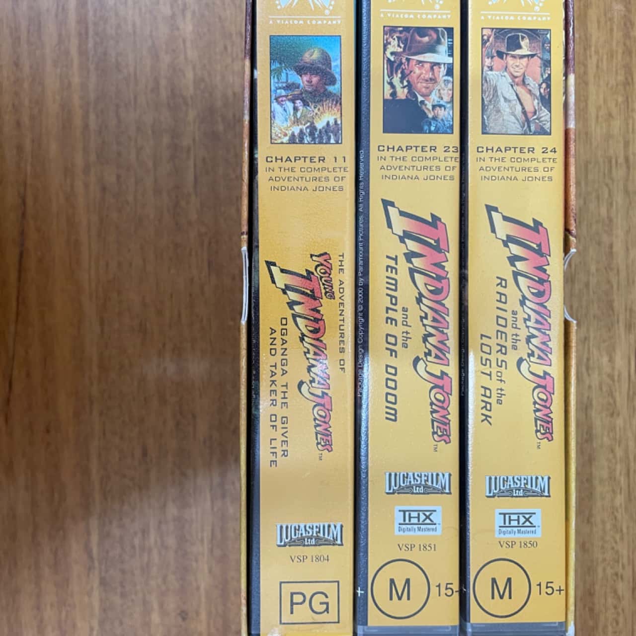 Lucas Film Indiana Jones 3 VHS Set (11, 23, 24)