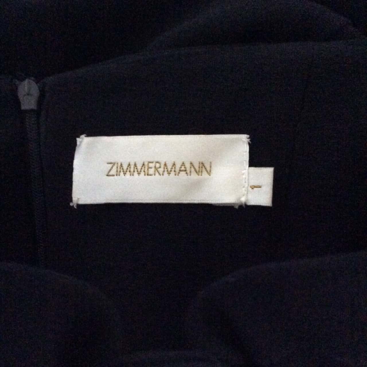 Zimmermann Women's Size 1 Formal Dress Black (s)