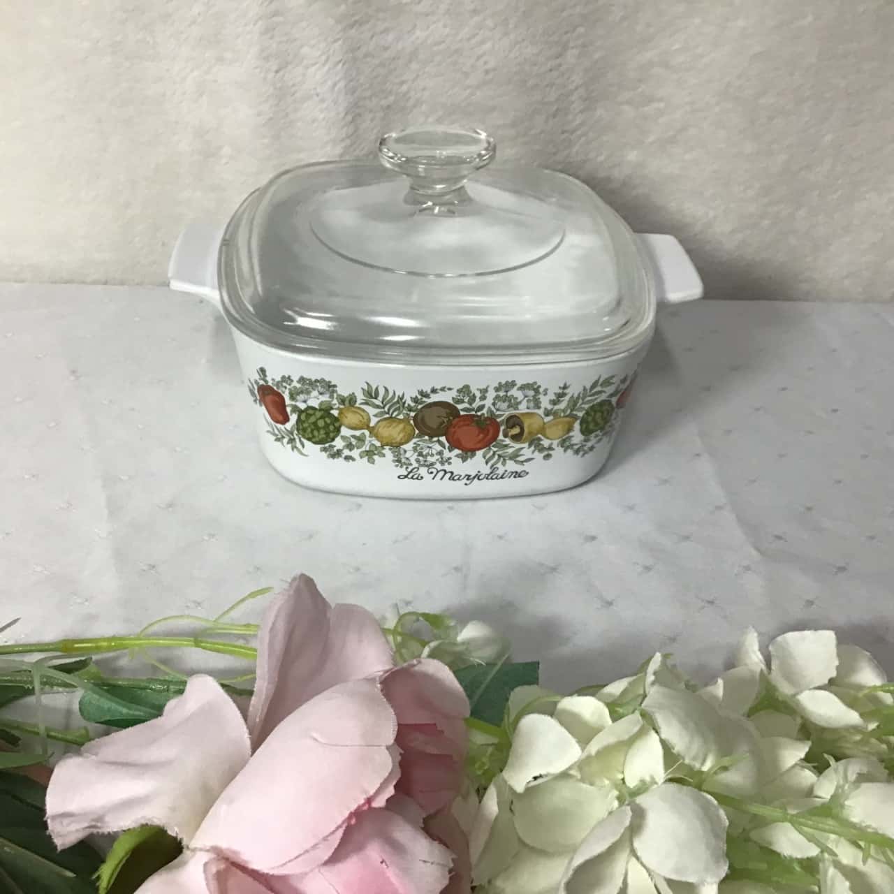 Vintage Corning Ware Spice of Life Pattern 1.5 Lt Square Saucepan with ...