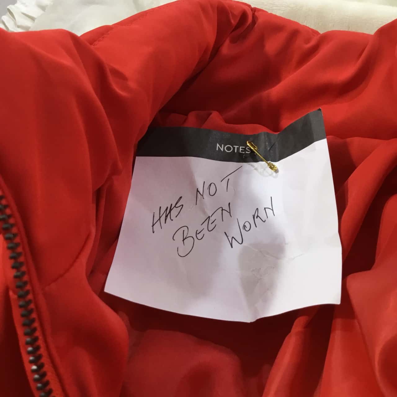 Nana Judy Mens Front Zipper Puffer Raincoat Winter Coat Red Size L (s)