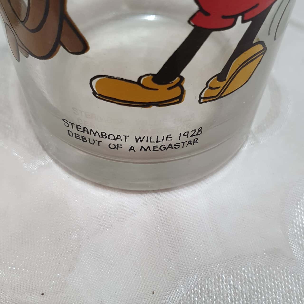 2 x Collectable Walt Disney Hungry Jacks Happy 65th Mickey Drinking Glasses