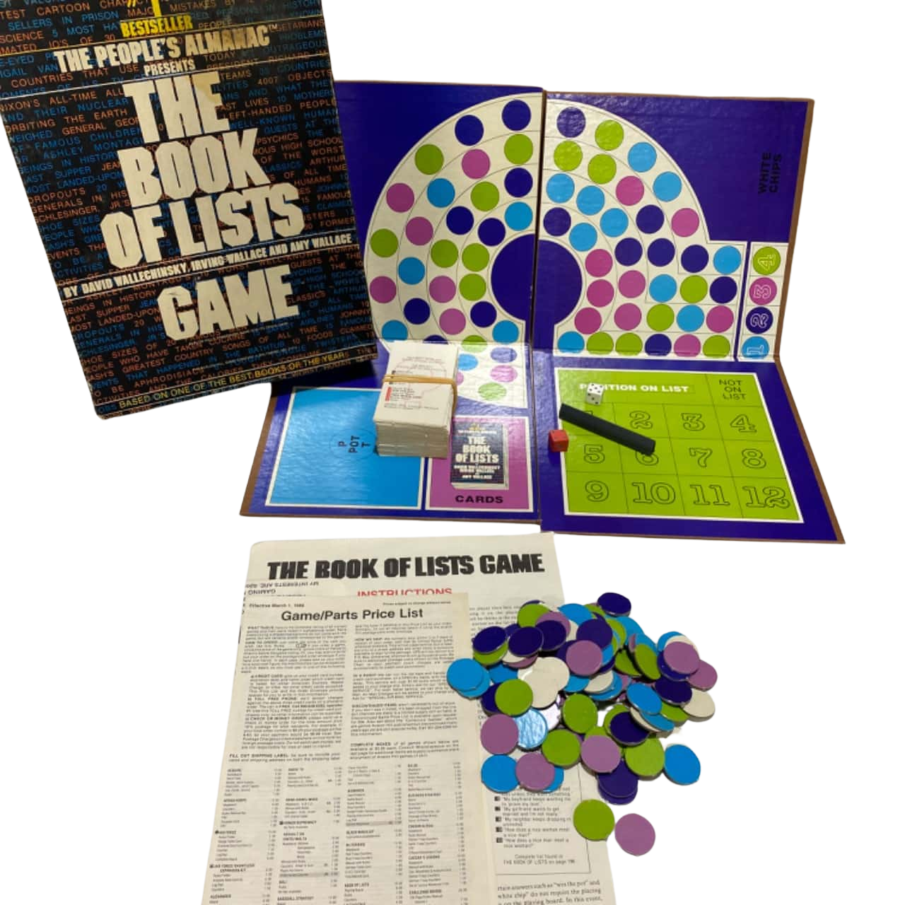 The Book Of Lists Game -Vintage Game