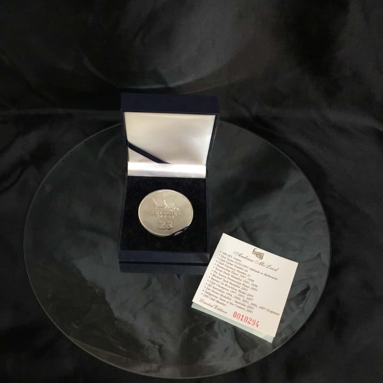 Adelaide Crows Limited Edition Andrew McLeod 300th AFL Game ...