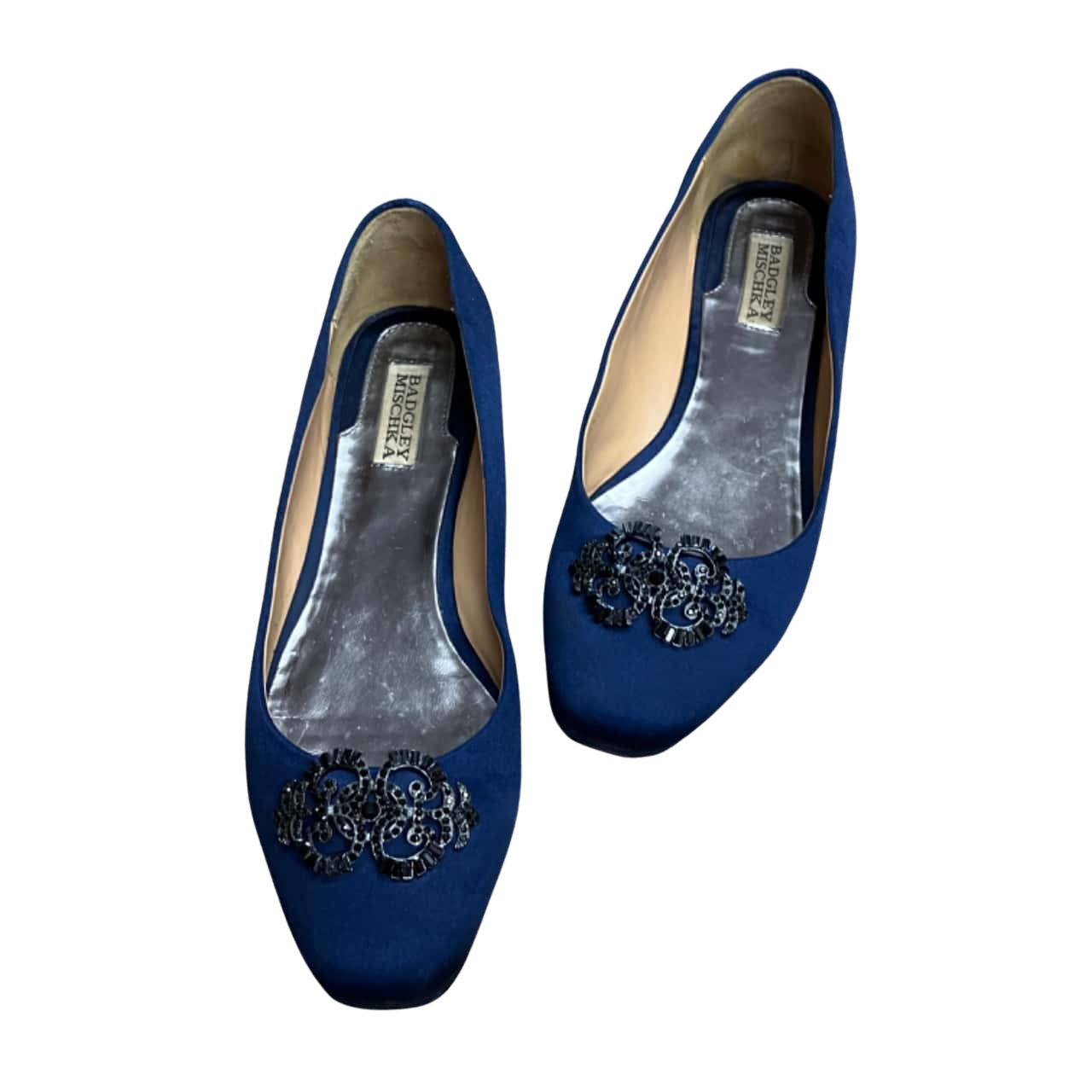 Bartley Mischka Sahara Navy Ballet Flats Size 10 (s)
