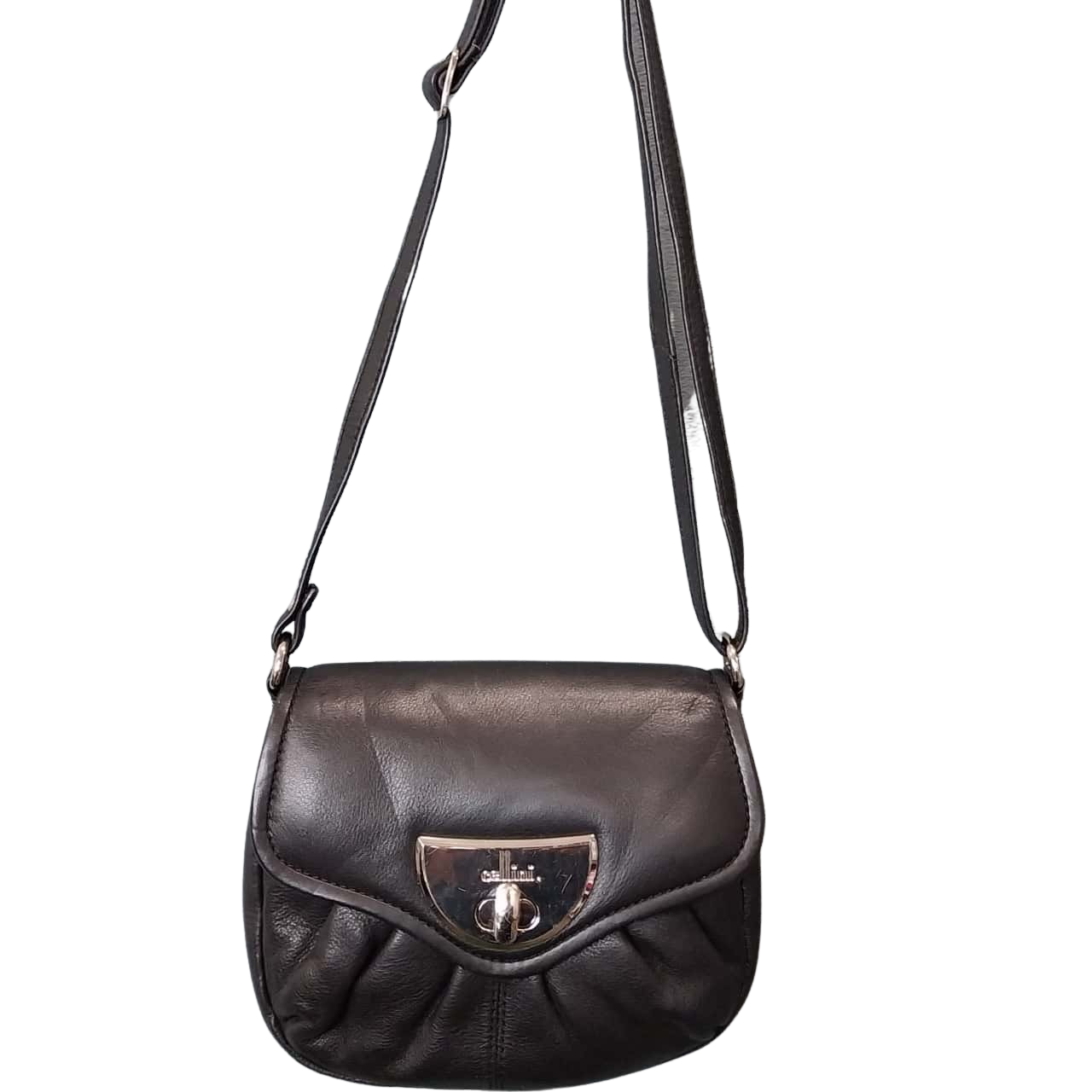 Cellini - ladie's Handbag,leather, Black (s)