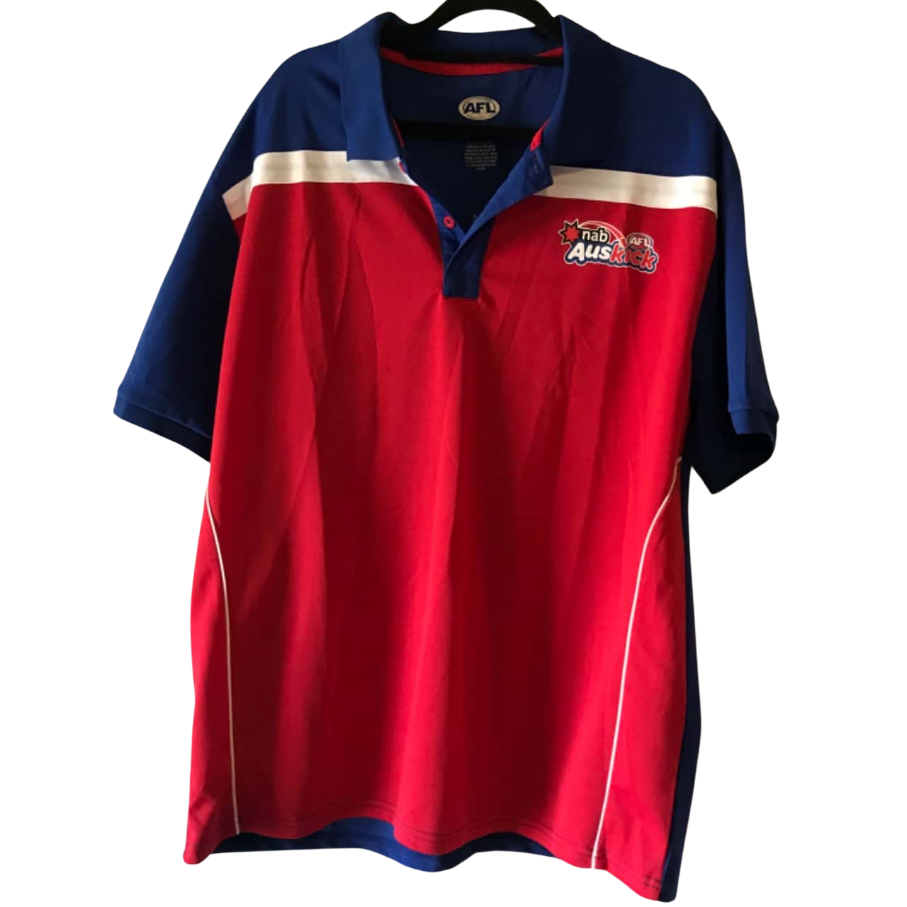 AFL AUS Kick Mens Size XL Polo Red -No.. 1631458