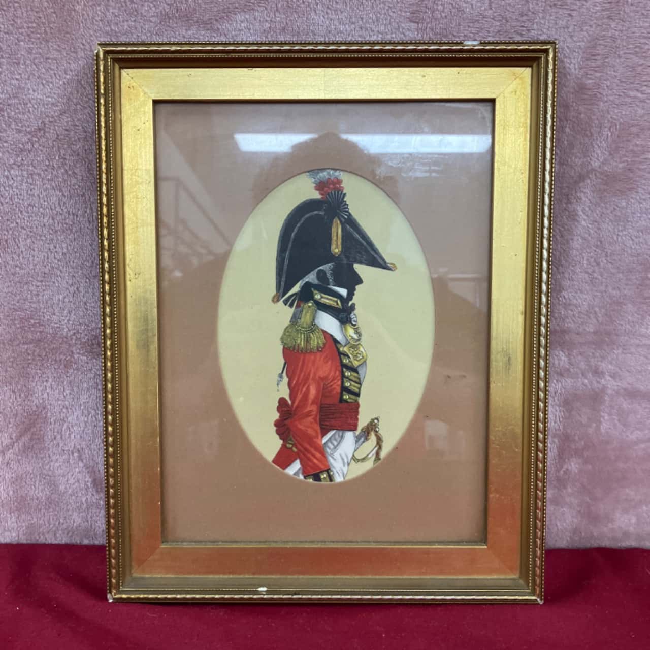 John Mollo 1805 Military Sketch Silhouette Framed (s)