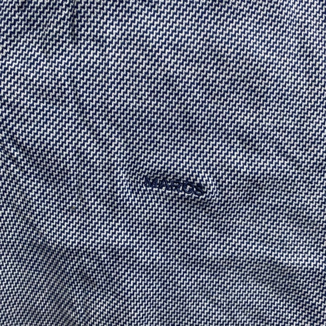 Marcs Mens Size M Polo Shirt Blue / Pattern