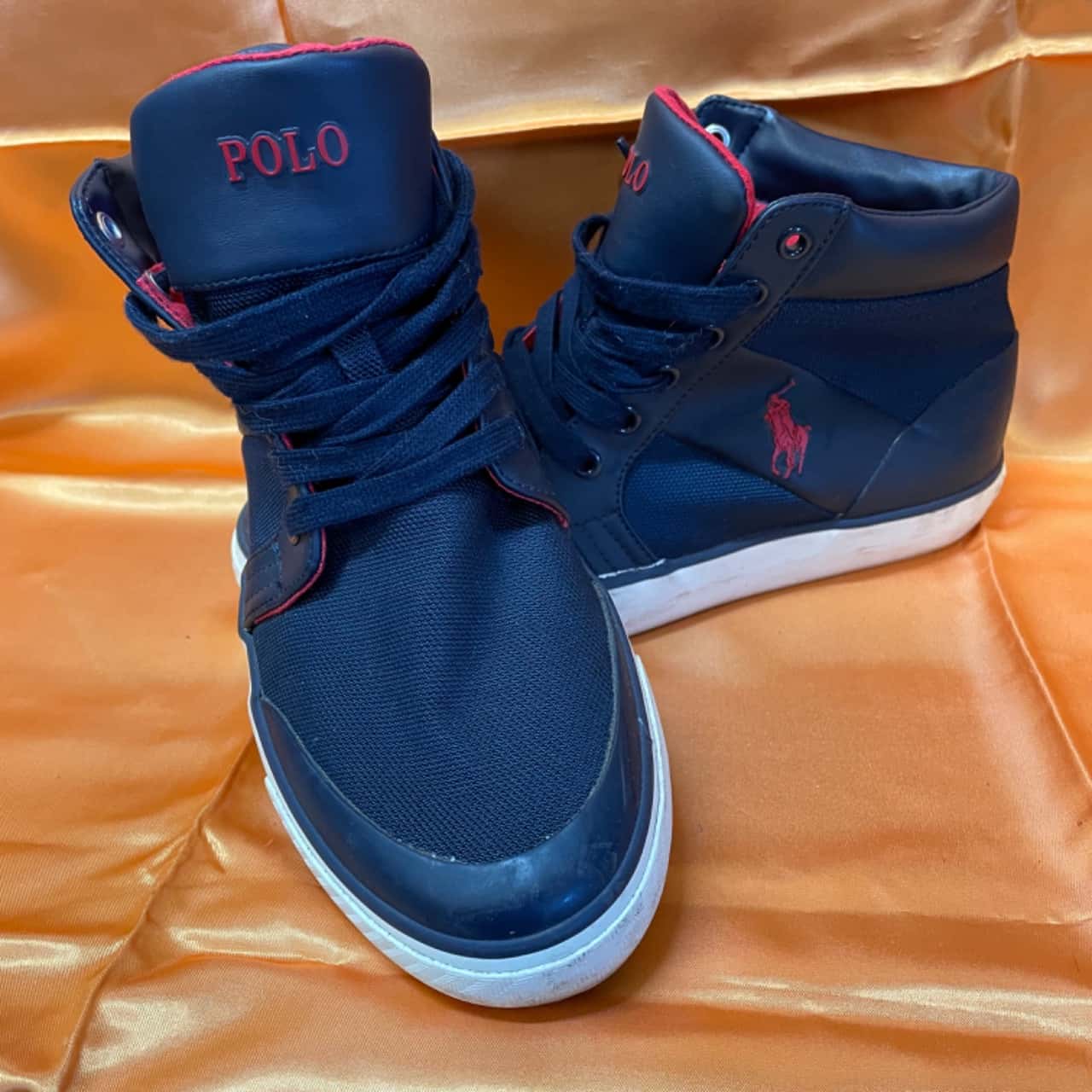 Polo Ralph Lauren Mens Size 7 Blue sneakers (s)