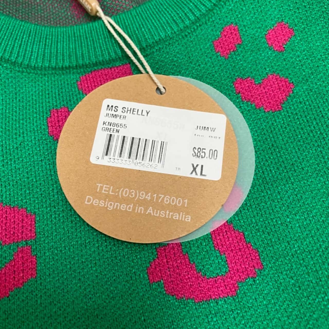 Cindy & Sami Size XL Ms Shelly Jumper Green BNWT(s)