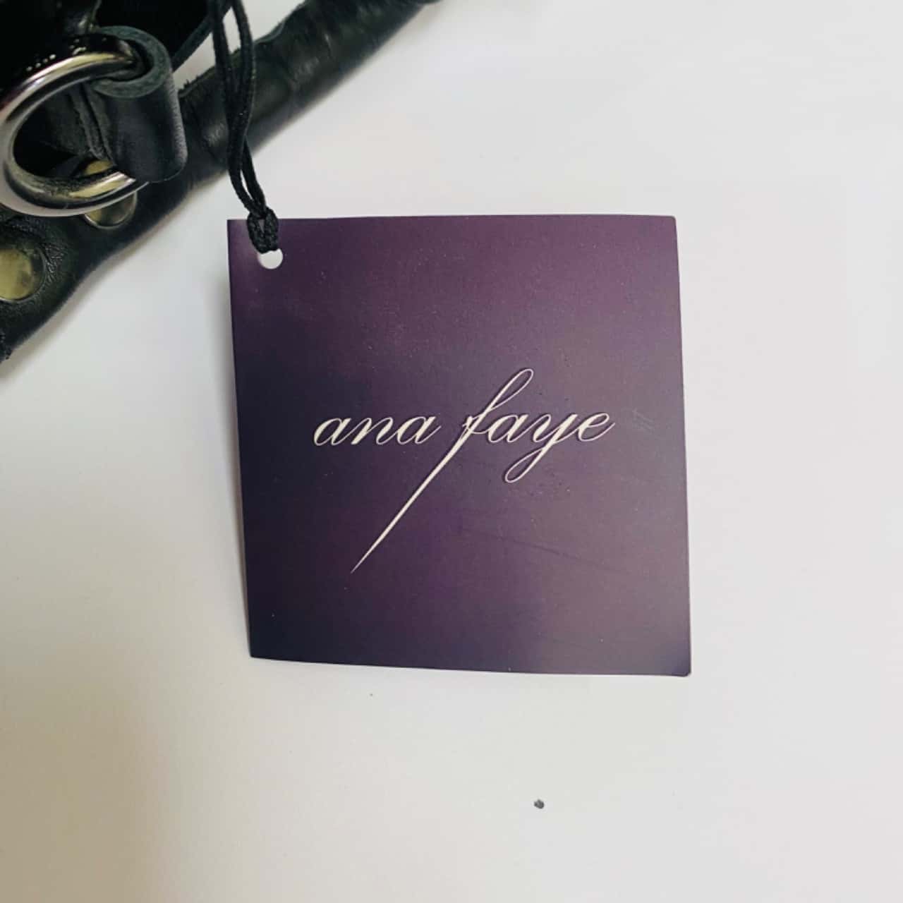 ANA FAYE OLIVIA Black Leather Handbag (s)