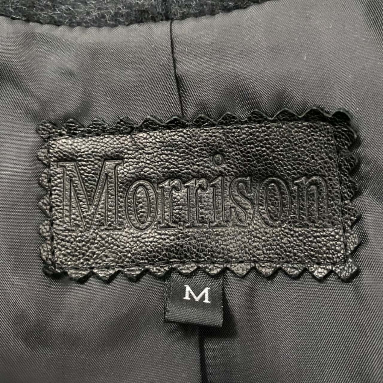 Womens MORRISON Black Leather and Wool Winter Coat(s)