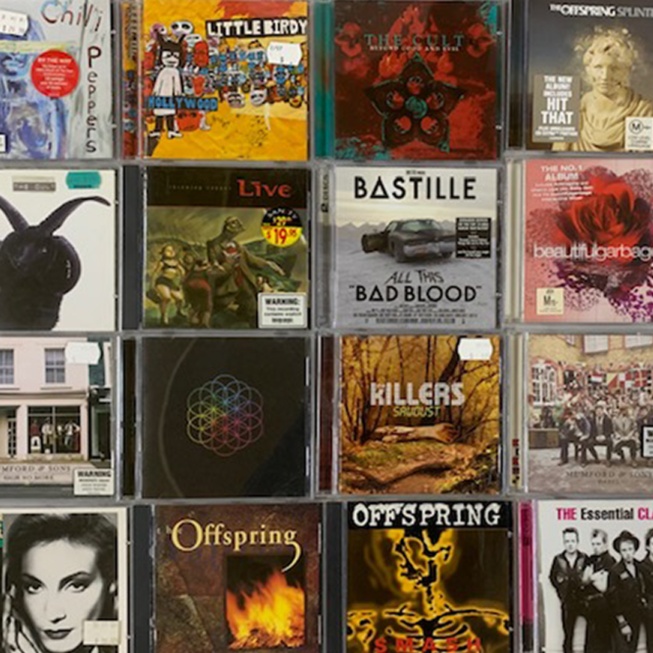 Box of 40 Indie, alternative, '90s-legends CDs. Good cond! (s)