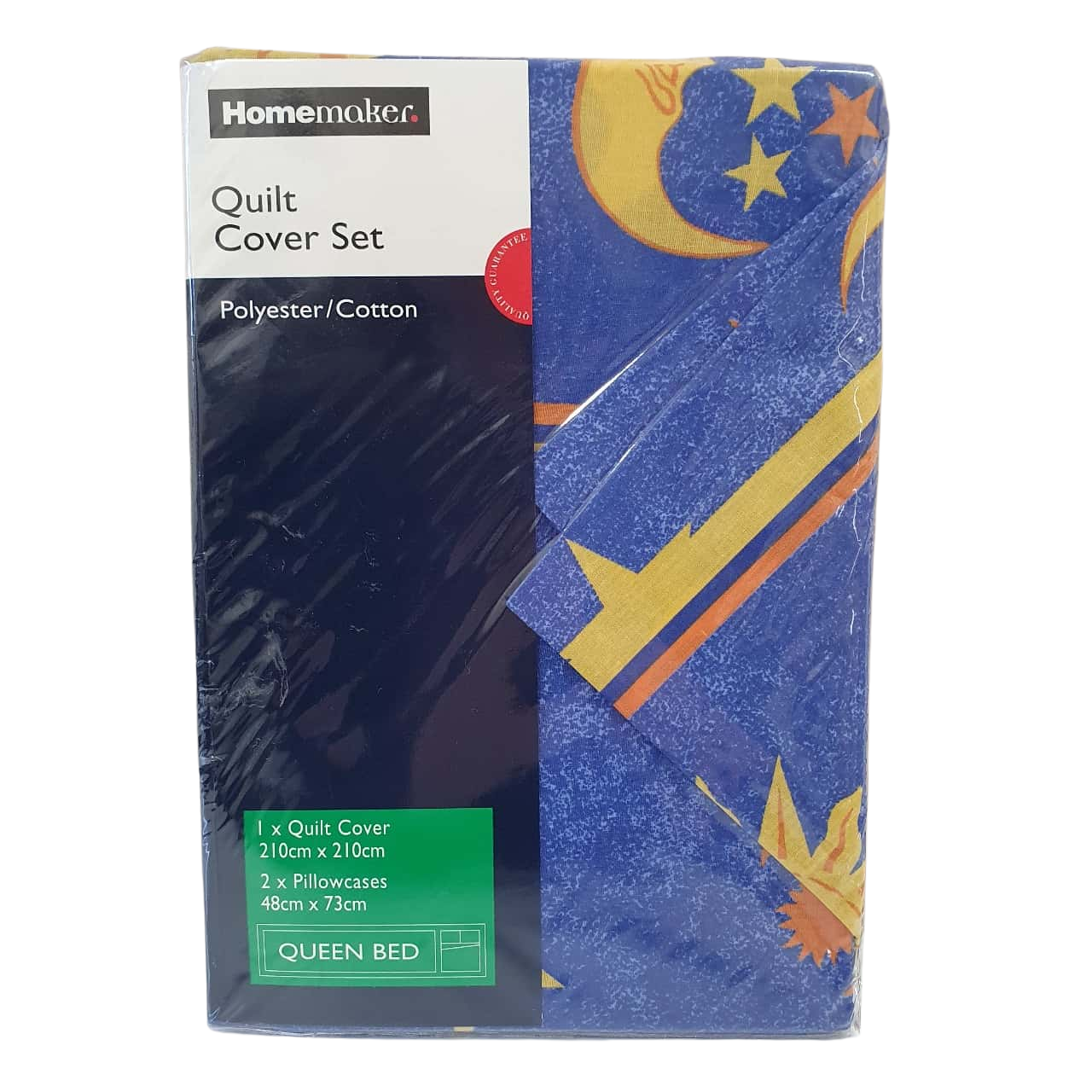 Homemaker Queen Bed Quilt Cover Set Lunar- New (s)