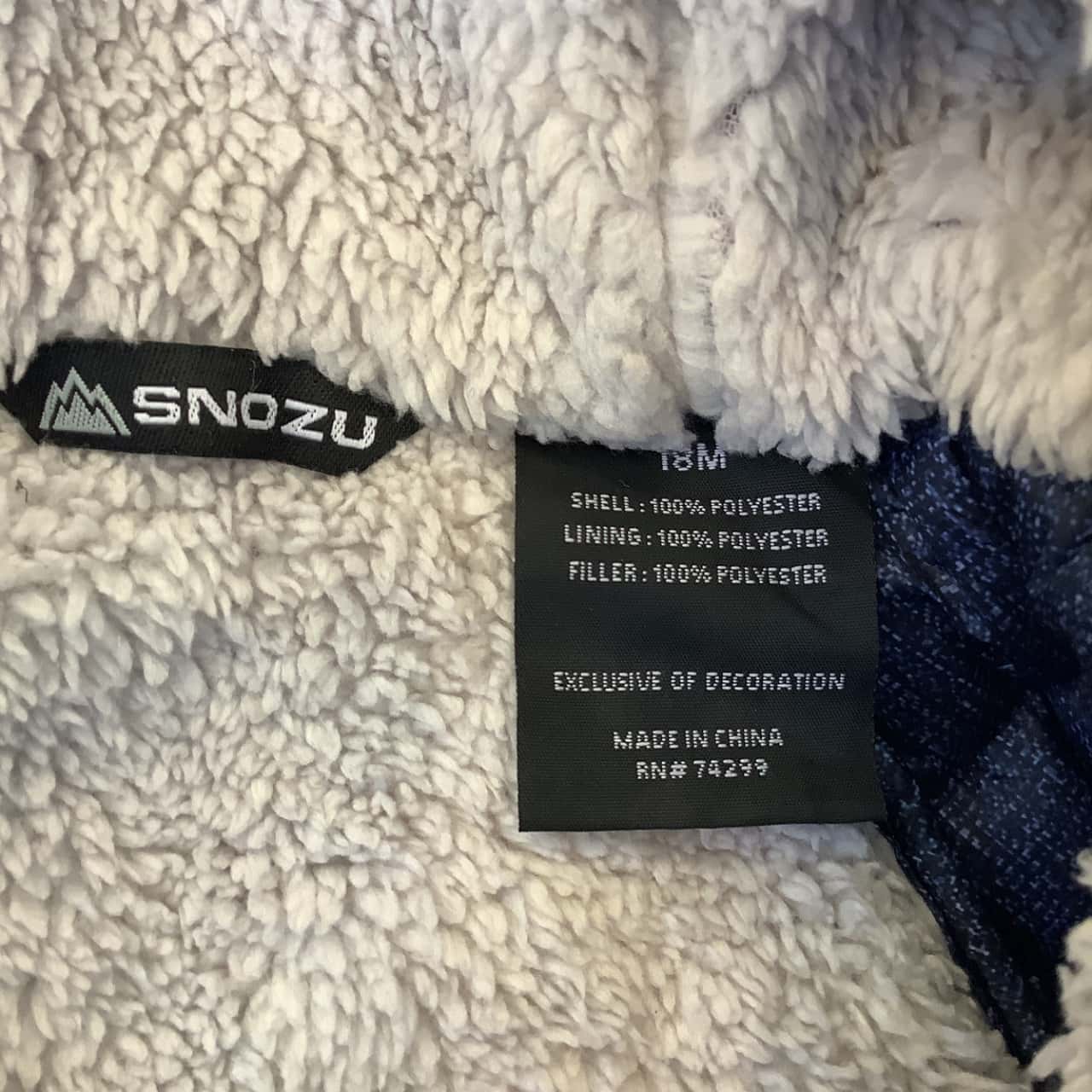 Snozu Kids 18M Full Length Snowsuit Blue(s)