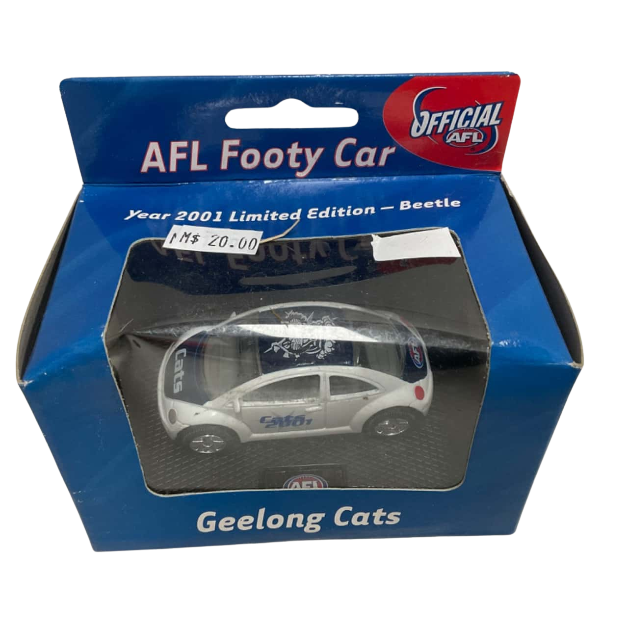 AFL Footy Car Year 2001 Limited Edition - Beetle, Geelong Cats 115x70(s)