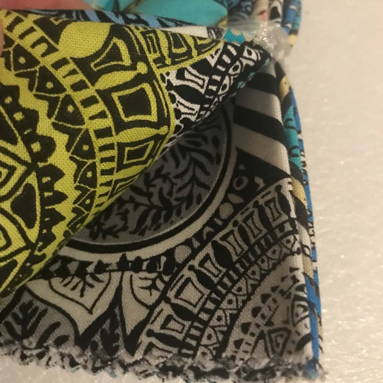 9 small fabric Cutoffs For Quilting (s)