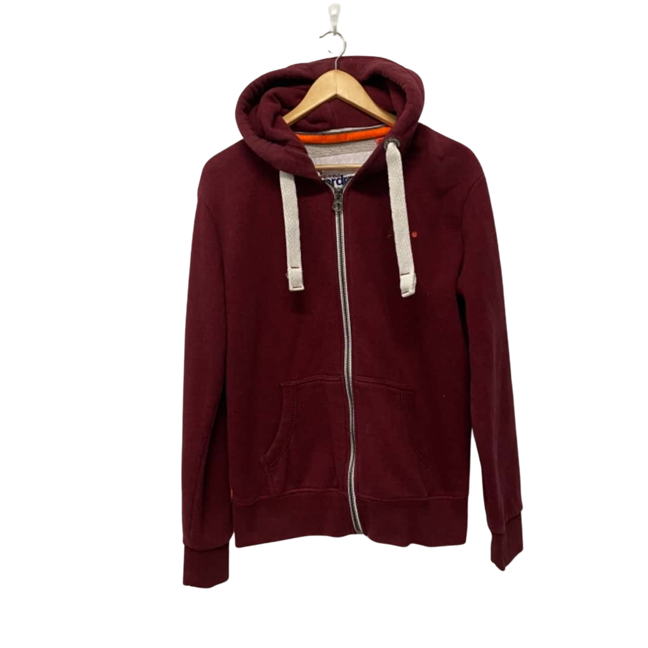 Superdry Mens Size L Hood Jacket Red (s)