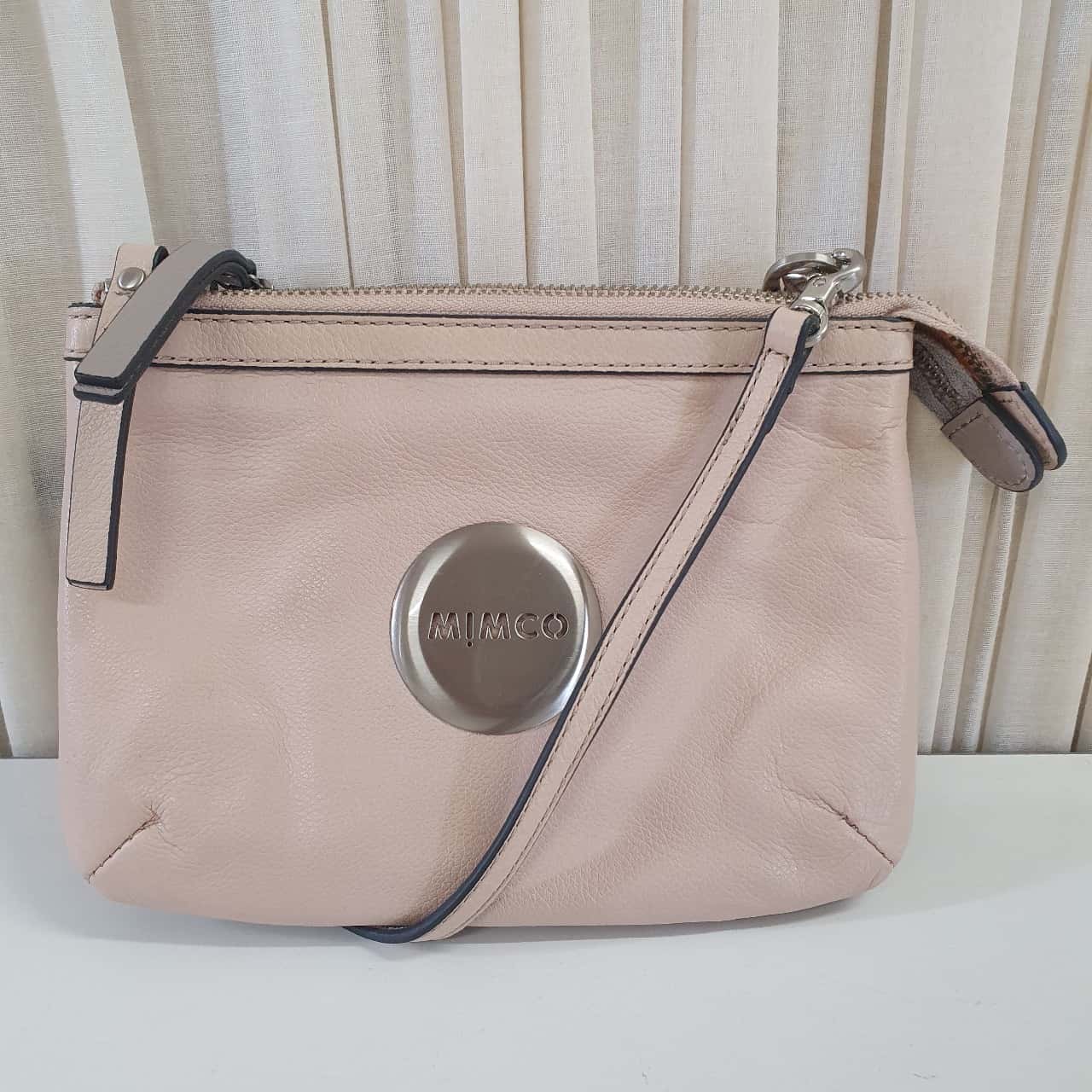 Mimco Women's Cross Body Bag Beige & Grey (s)