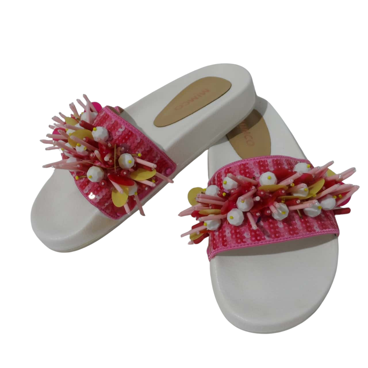 Mimco Womens Slides Size 37 Pink