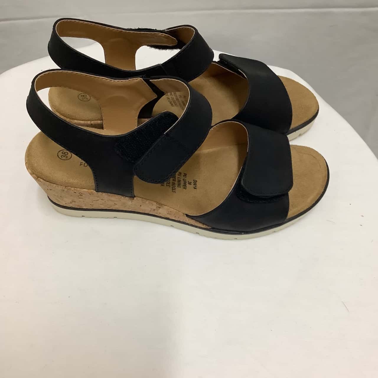 Lorella Womens Size 38 Black Sandals(s)