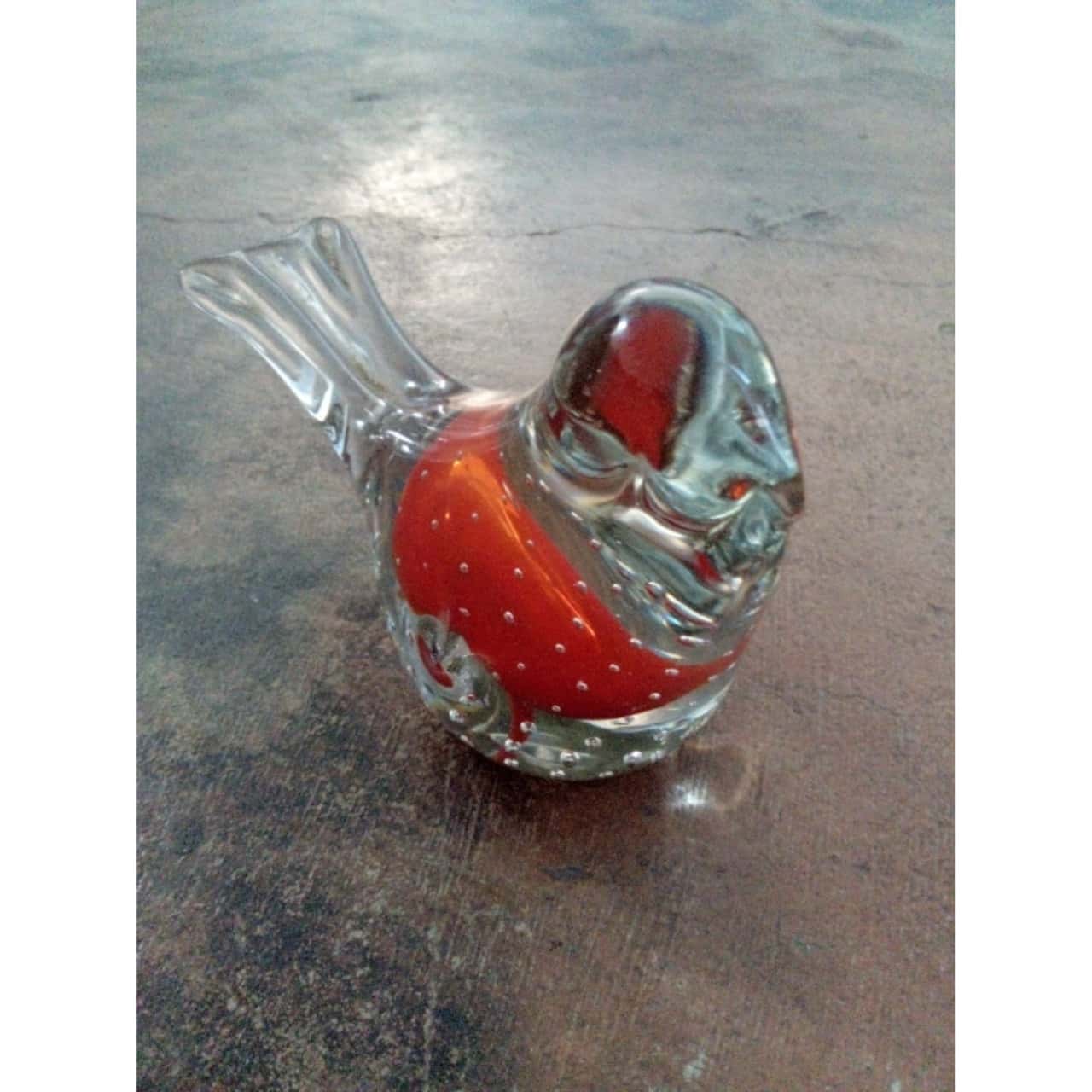 Beautiful Red Glass Bird