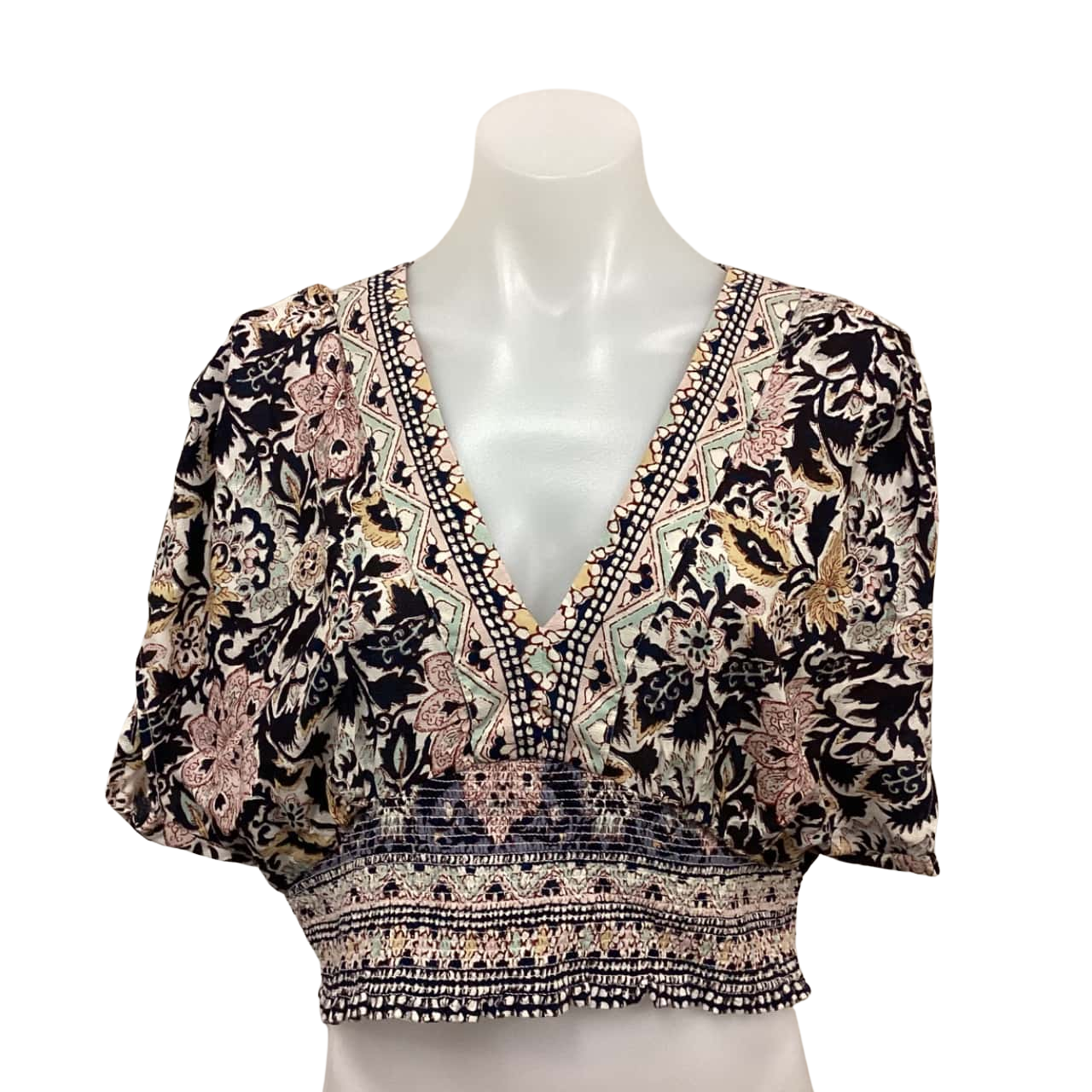Boom Shankar Womens Multicoloured Top with shirred waist(s) - New With ...