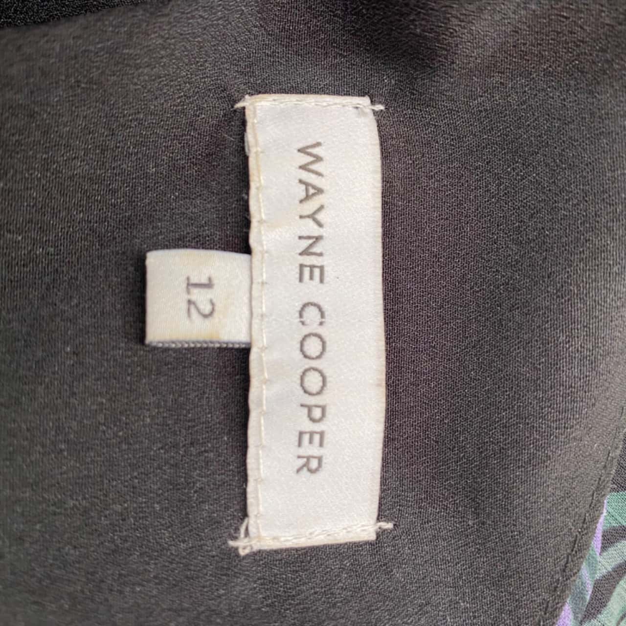 WAYNE COOPER Off-Shoulder Ruffle Dress Floral Size 12 (s)