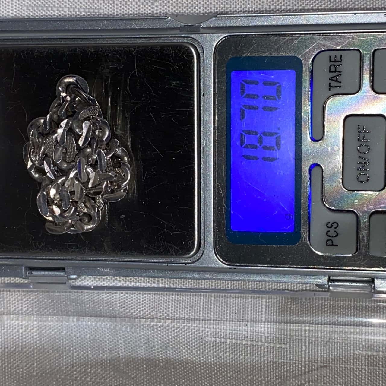 Marked SILVER Link Bracelet