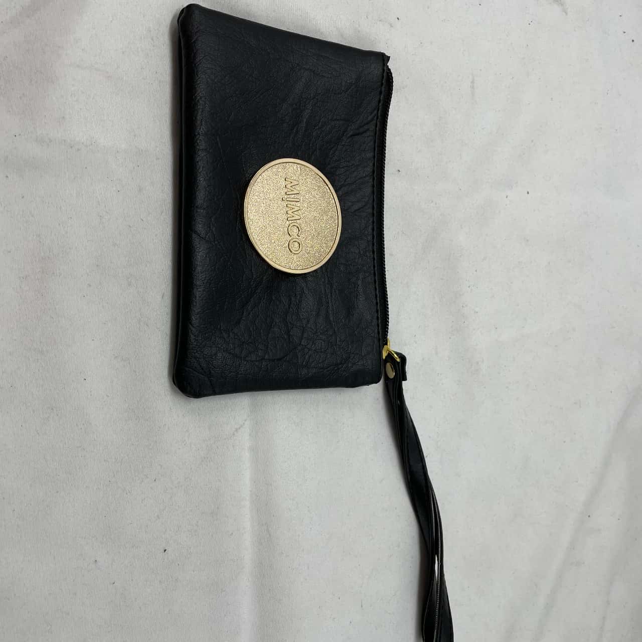 Mimco Womens Black coin purse size with strap (s)