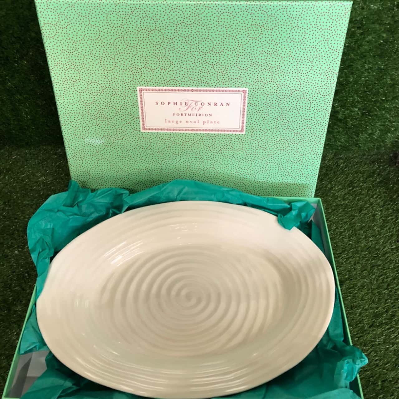 Portmeirion Sophie Conran Pebble Colour 17” Oval Serving Platter (New ...