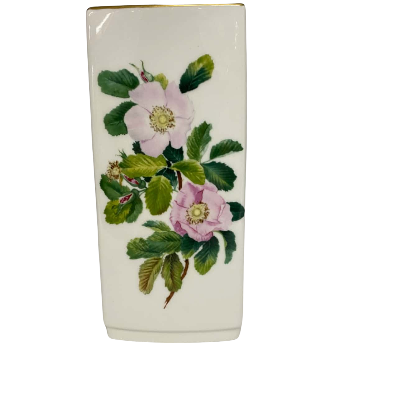 G Loates ‘Prairie Rose’ Porcelain Vase