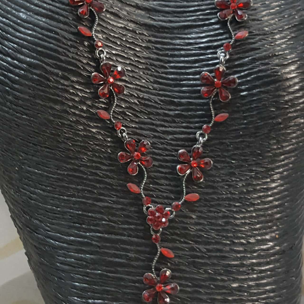 Womens Necklaces Red / Silver (s)