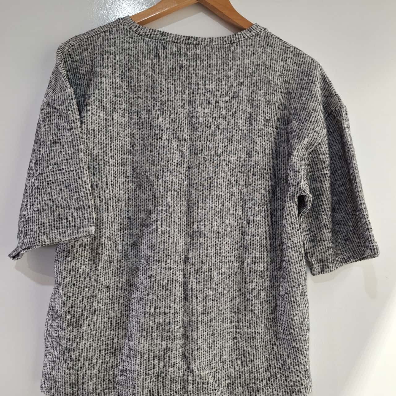 Zara X Disney Mickey Mouse Gray Soft Knit Shirt - size M