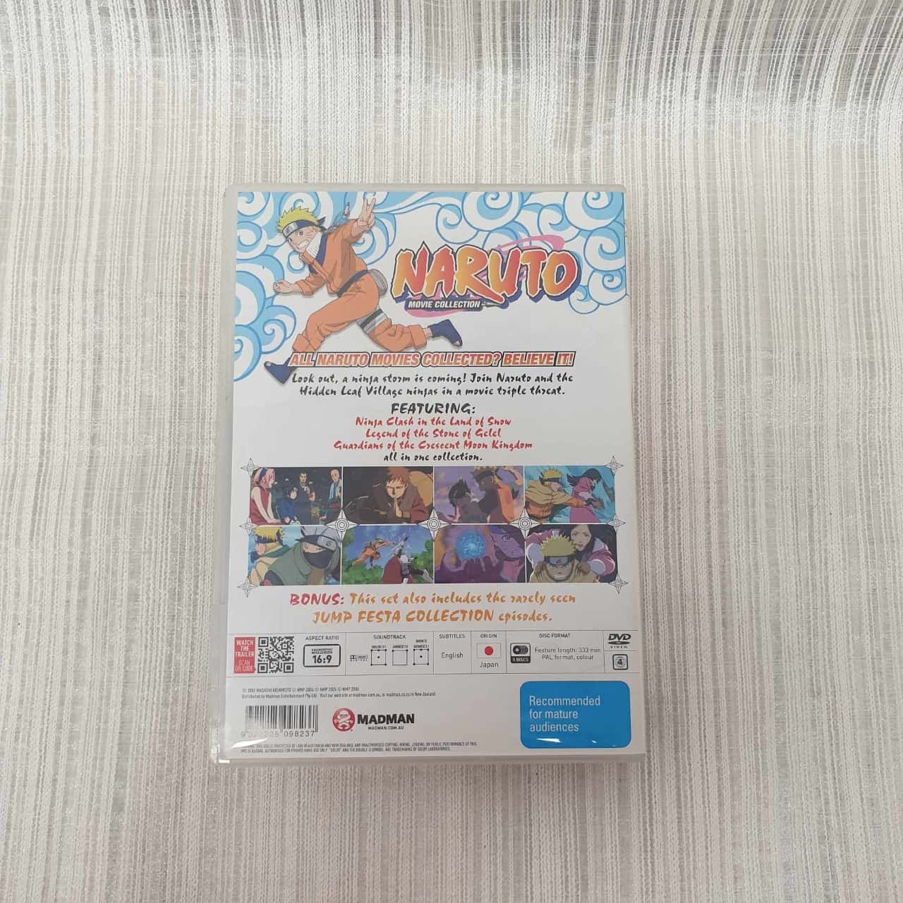 DVDs - Naruto - Animated Movie Collection - 5 Discs - Rated M - RRP $36 ...