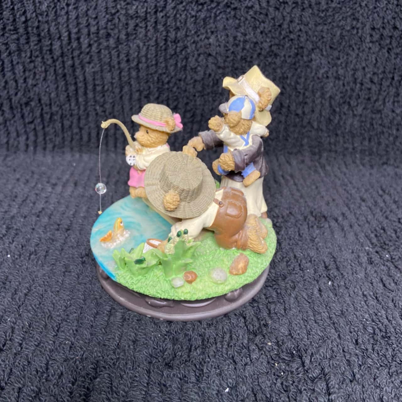 Vintage Avon Beary Bear Collection - Beary Gone Fishing - Boxed