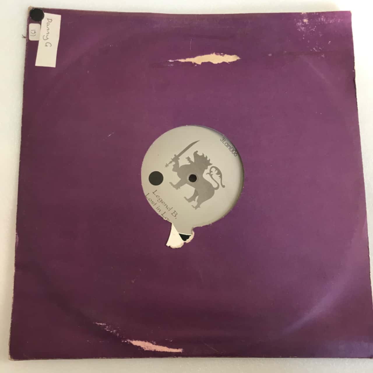 12” Vinyl 3 Lan006 Legend B 1994 Hard Trance Electronic