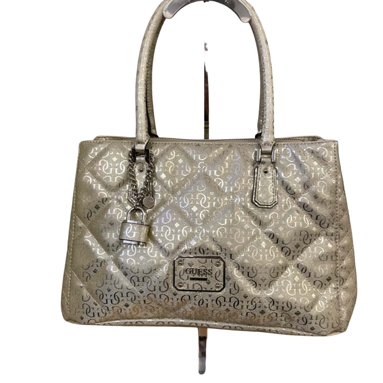 Guess Gold Handbag With Gold Hardwear Stunning Guess Gold Evening Bags