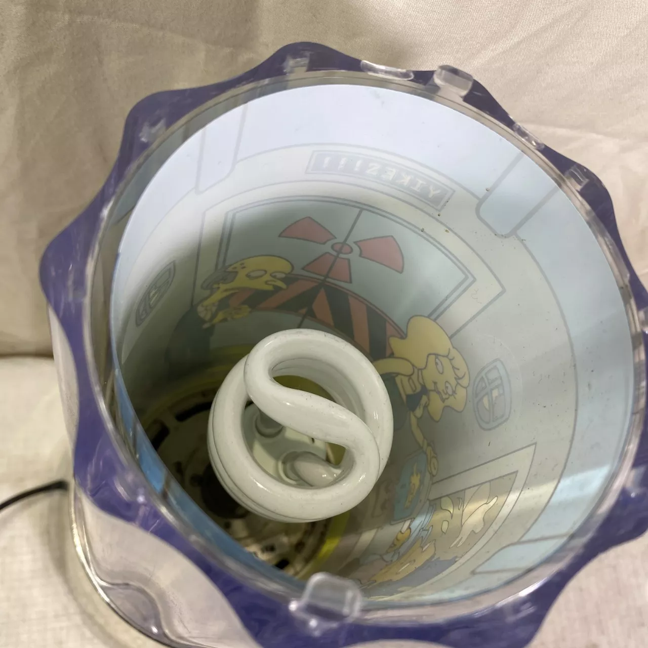 vintage 2002 Simpsons motion lamp featuring characters like Mr. Burns ...