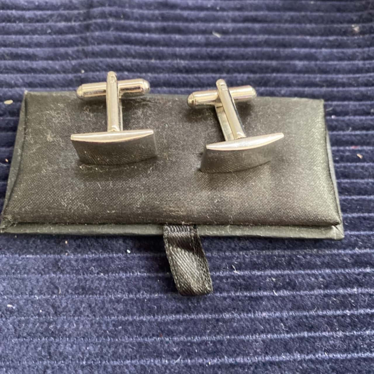 Blaze Mens Cufflinks Silver