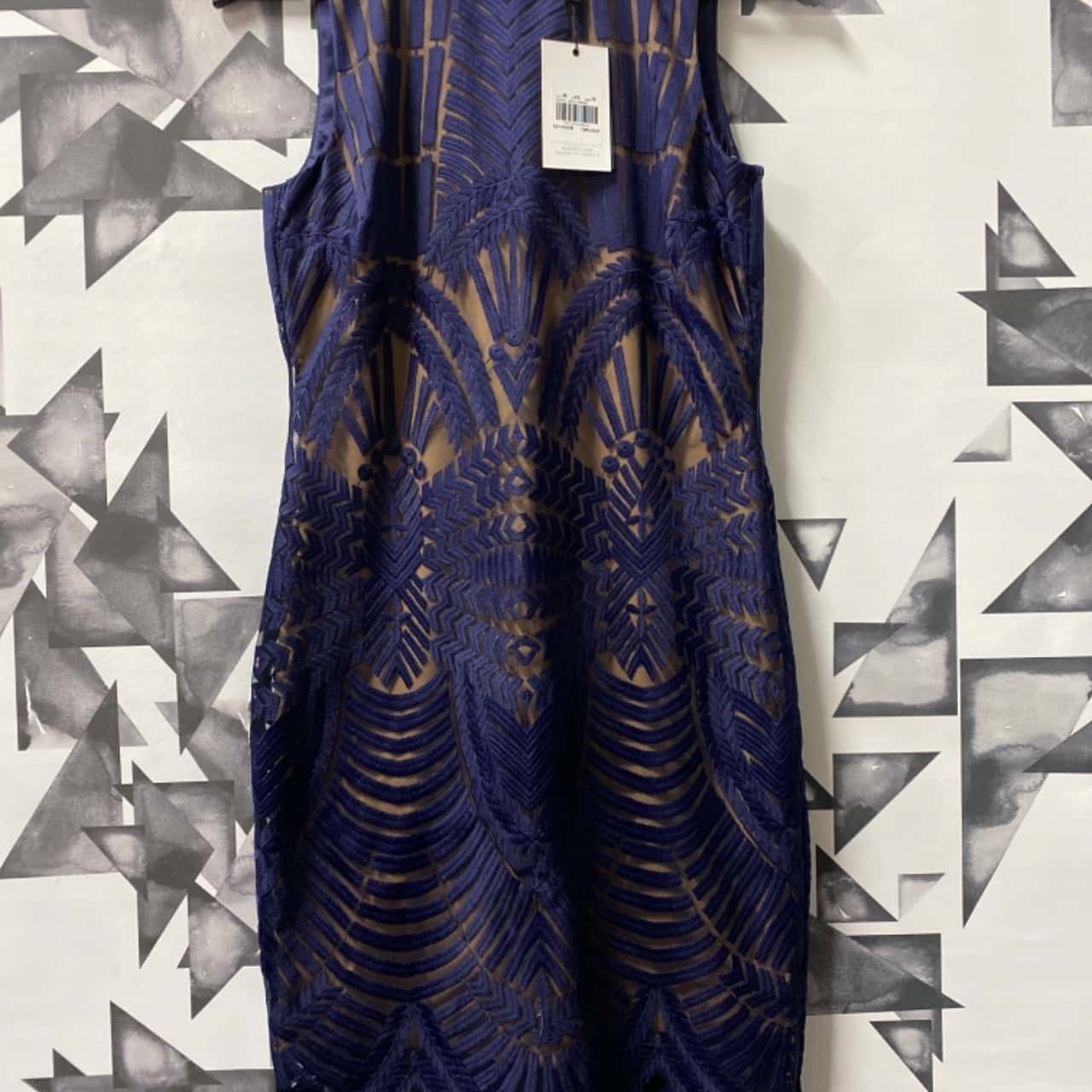 Bardot Womens Size 10 Navy Blue dress newc