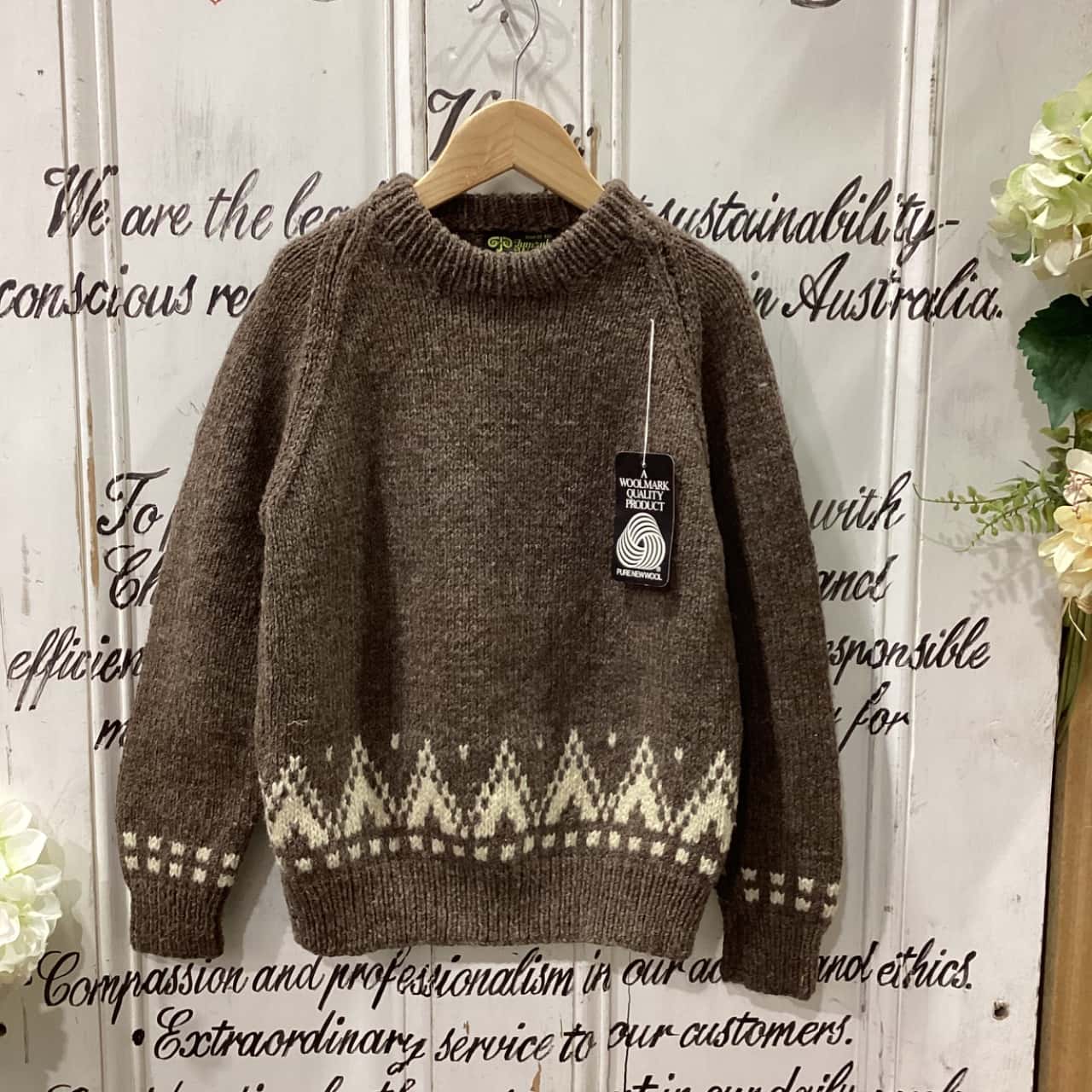 JUMBUK WOOLS BRAND! CRAFTED FOR BAIRNSDALE 3875 AUST! VINTAGE PURE WOOL ...