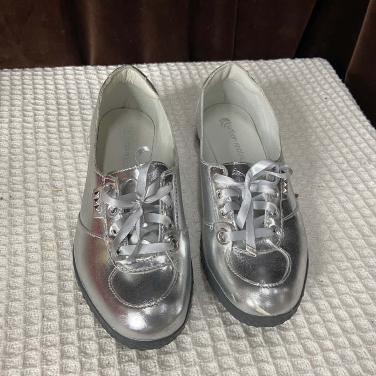 Puma Urban Mobility Silver Slip-On Shoes, Size US7