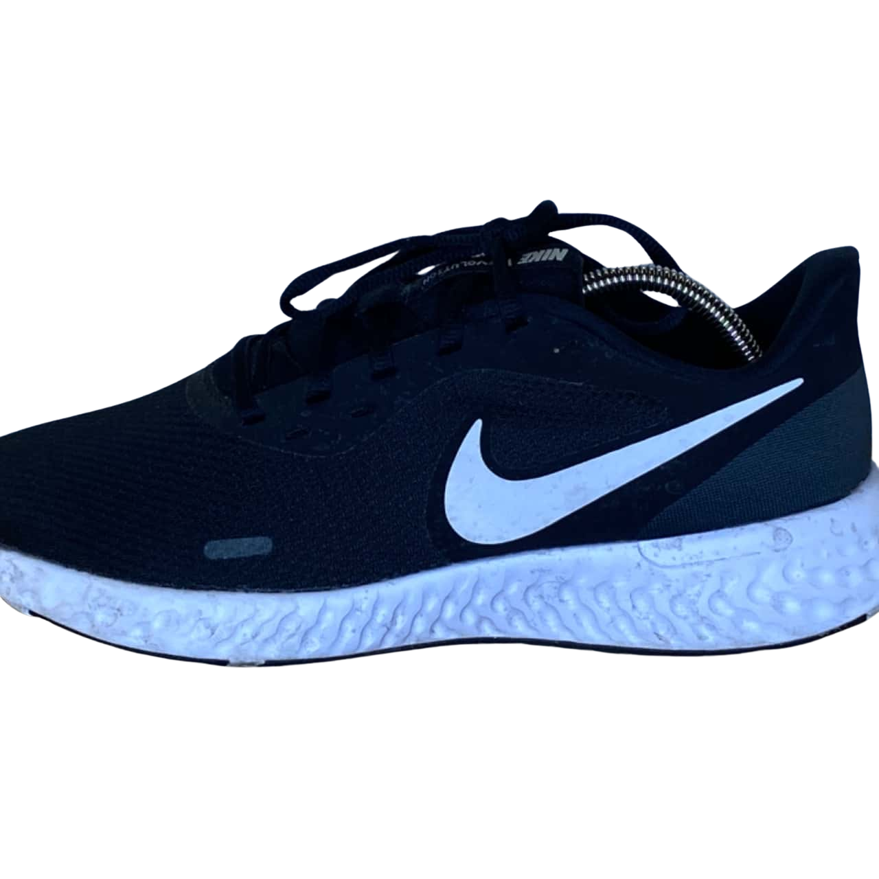 Nike Mens Revolution Sneakers Size 7 / 8 Black/White (s)