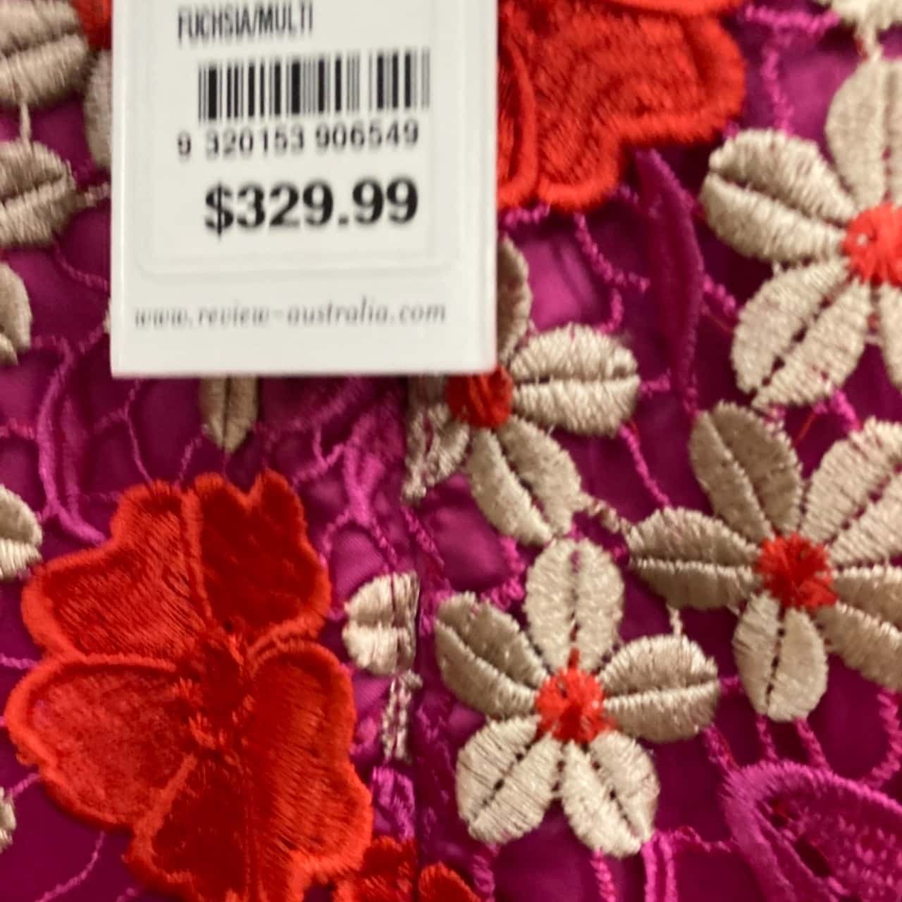 BNWT Review Womens Pink Floral Dress Size 8