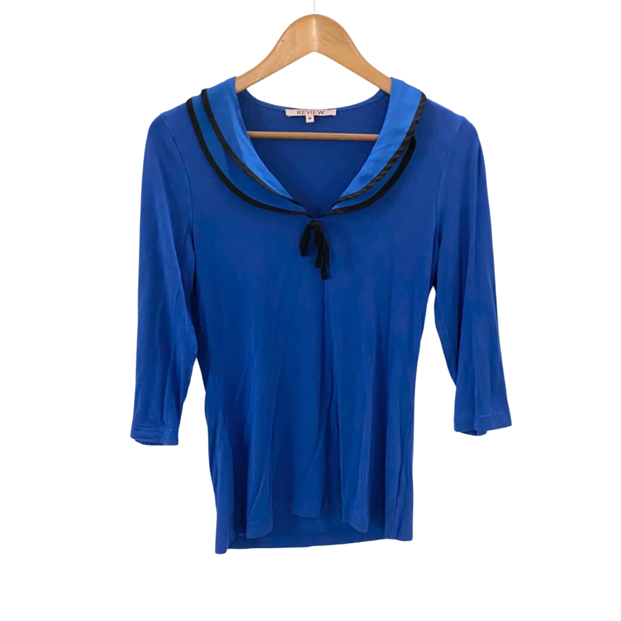 Review Size 10 3/4 Sleeve Blue Top(s)