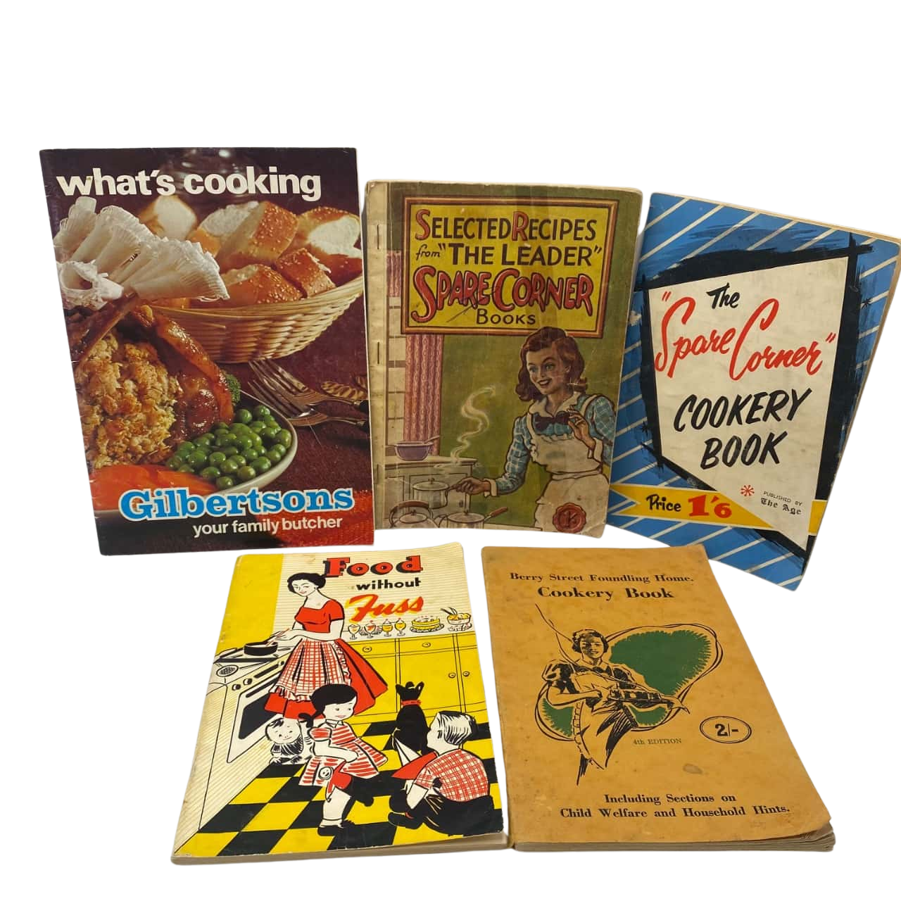 Vintage Cookbooks x 5 Leaflets(s)