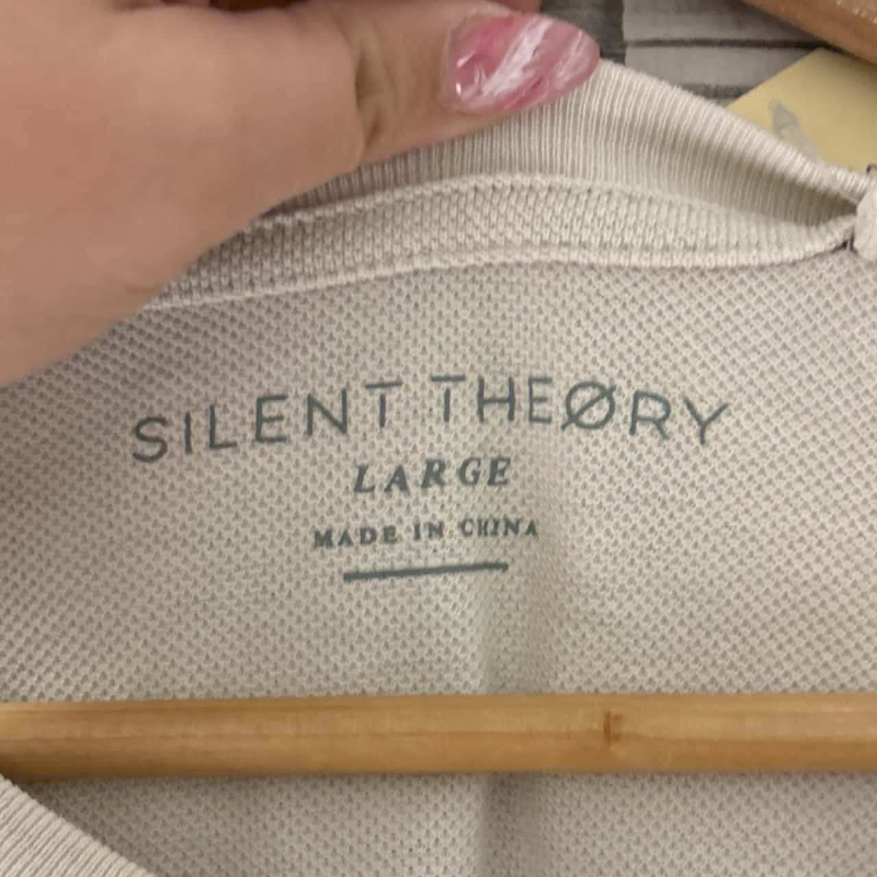 Silent Theory white long sleeve Top